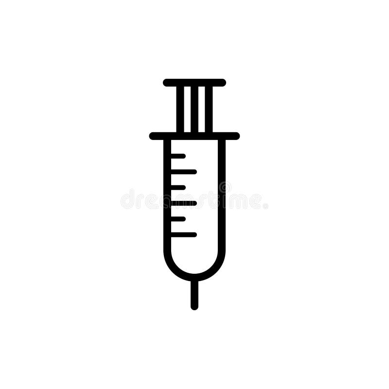 Syringe Icon Vector Design Trendy Stock Vector - Illustration of inject ...