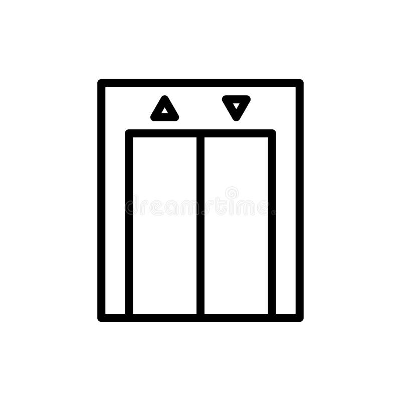 Elevator Icon Vector Design Trendy Stock Vector - Illustration of ...