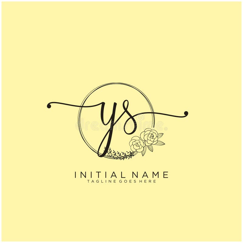 YS Letter Initial Beauty Monogram and Elegant Stock Vector ...