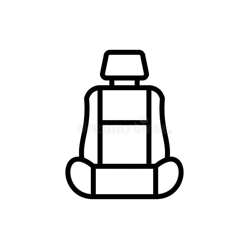 Car Seat Icon Vector Design Trendy Stock Vector - Illustration of ...