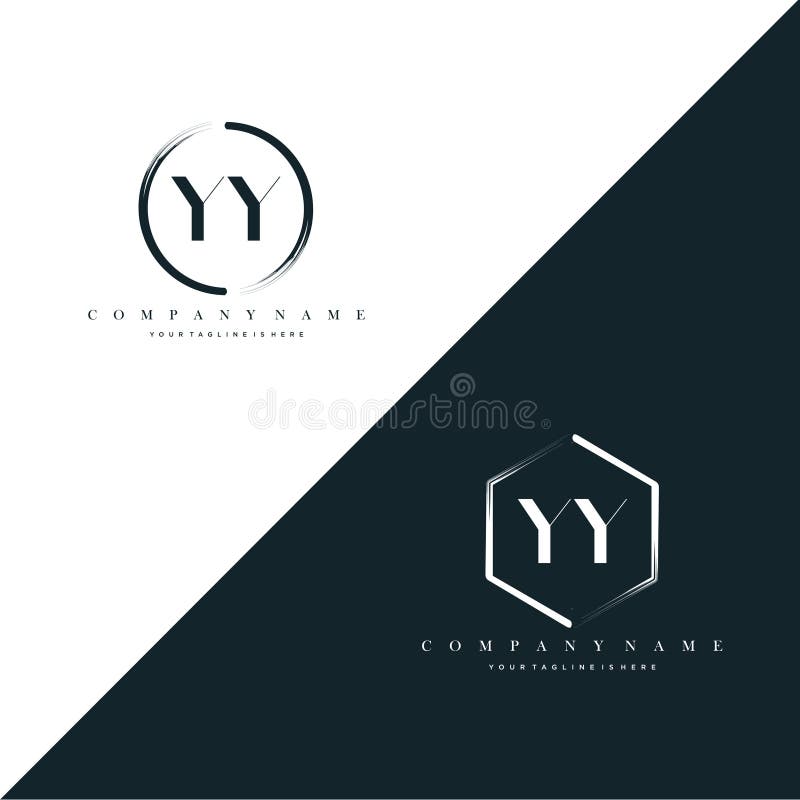 Letter YY Initial Logo Vector with Colorful Stock Vector - Illustration ...