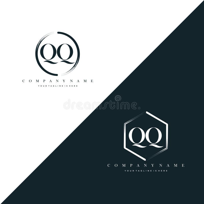 Letter QQ Initial Logo Vector with Colorful Stock Vector - Illustration ...