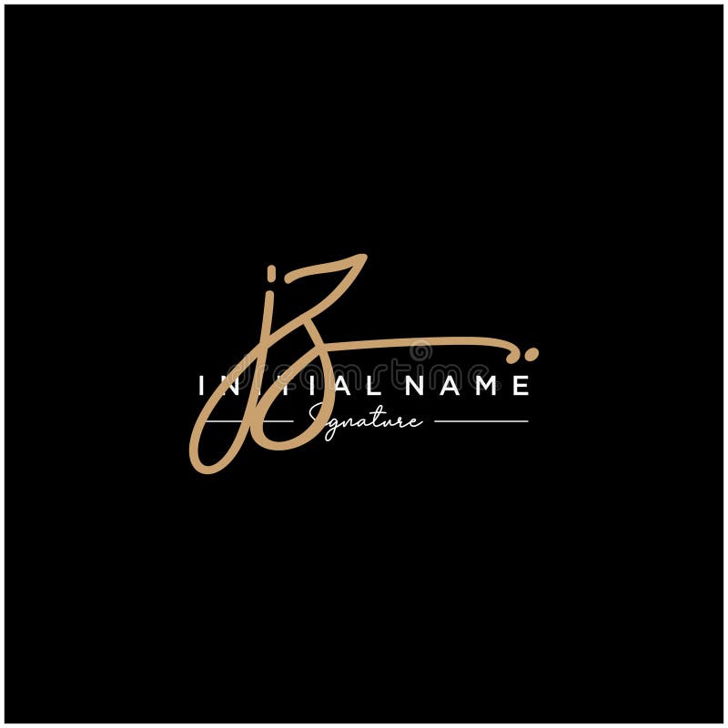 Letter JZ Signature Logo Template Vector Stock Vector - Illustration of ...