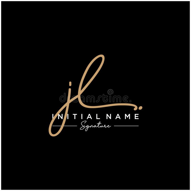 Letter JL Signature Logo Template Vector Stock Vector - Illustration of ...