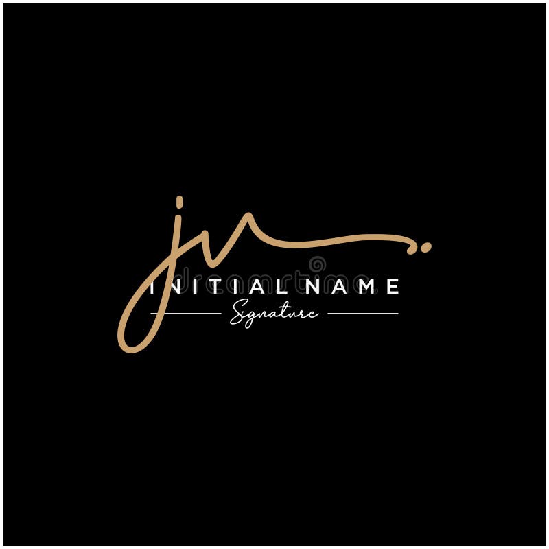 Letter JV Signature Logo Template Vector Stock Vector - Illustration of ...