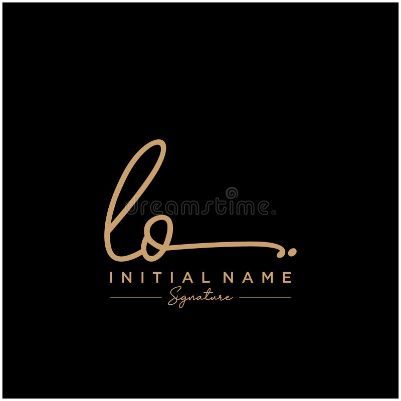 Letter LO Signature Logo Template Vector Stock Vector - Illustration of ...