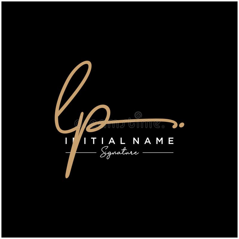 Letter LP Signature Logo Template Vector Stock Vector - Illustration of ...