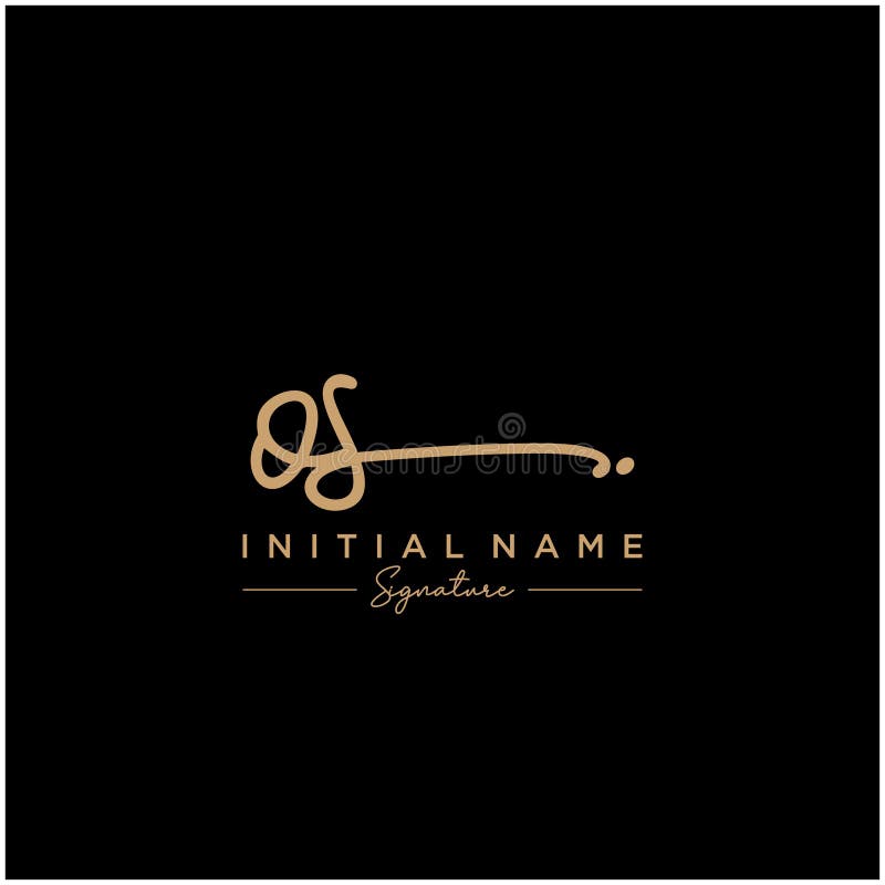 Letter OS Signature Logo Template Vector Stock Vector - Illustration of ...