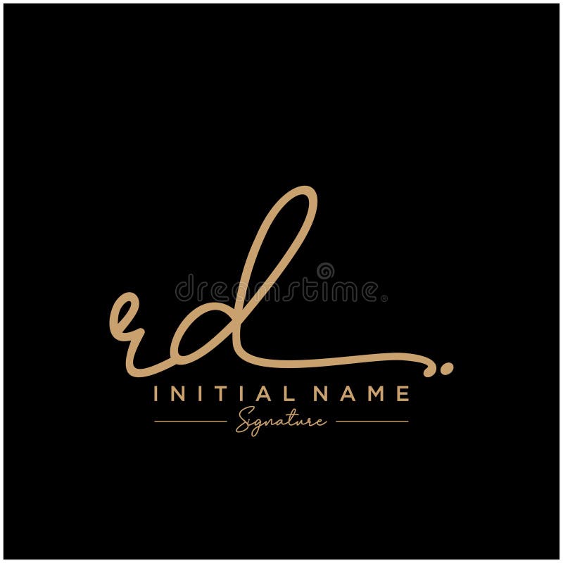 Letter RD Signature Logo Template Vector Stock Vector - Illustration of ...
