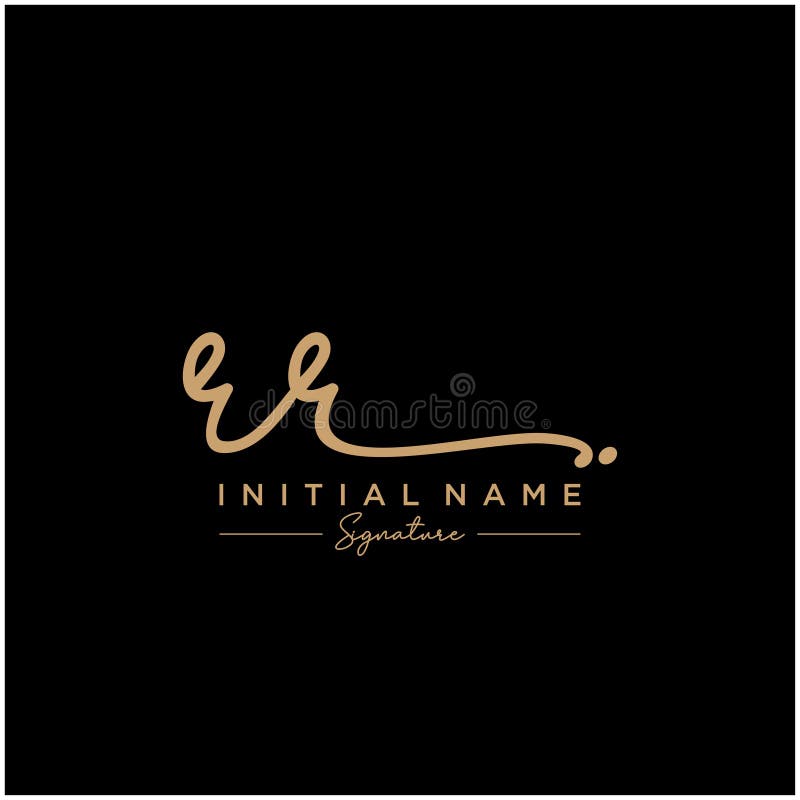 Letter RR Signature Logo Template Vector Stock Vector - Illustration of ...