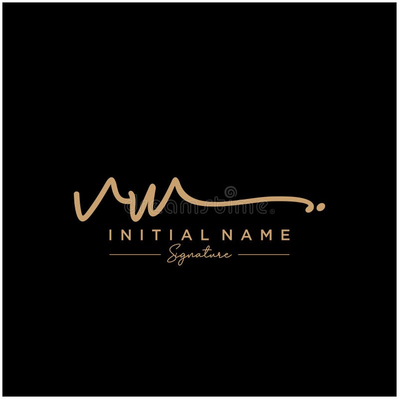 Letter VW Signature Logo Template Vector Stock Vector - Illustration of ...