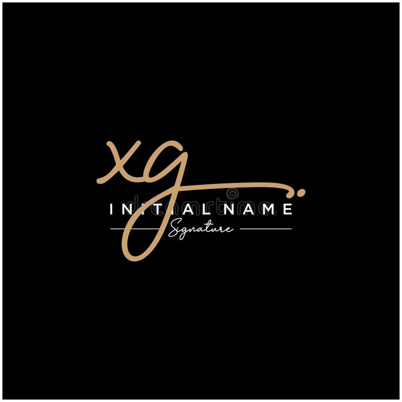 Letter XG Signature Logo Template Vector Stock Vector - Illustration of ...