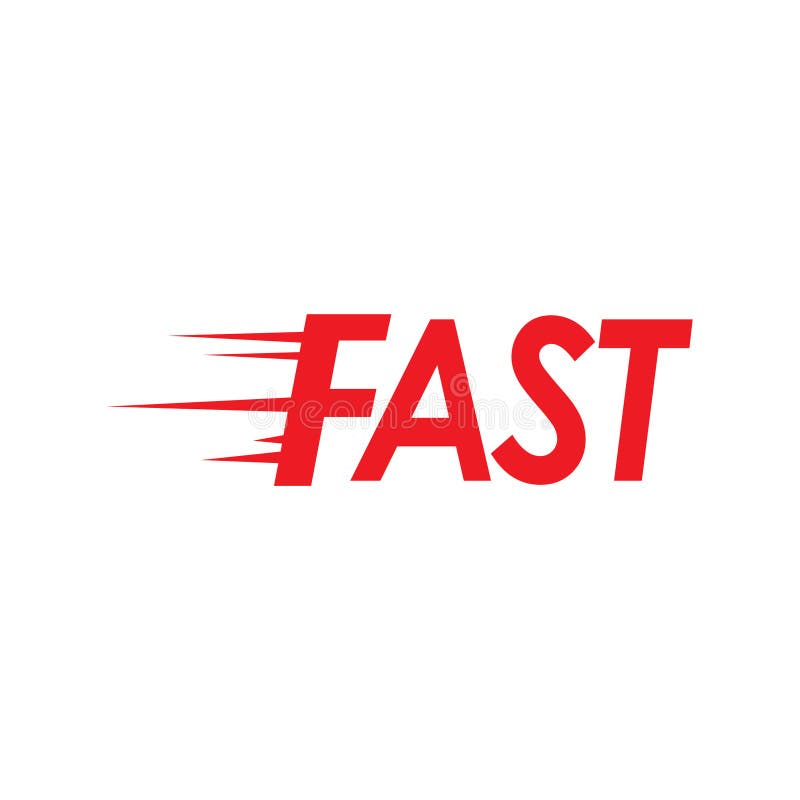Creative Fast Logo Design, Vector Stock Illustration - Illustration of ...