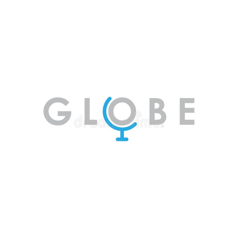 Creative and Clean Globe Logo Design, Vector Stock Illustration ...