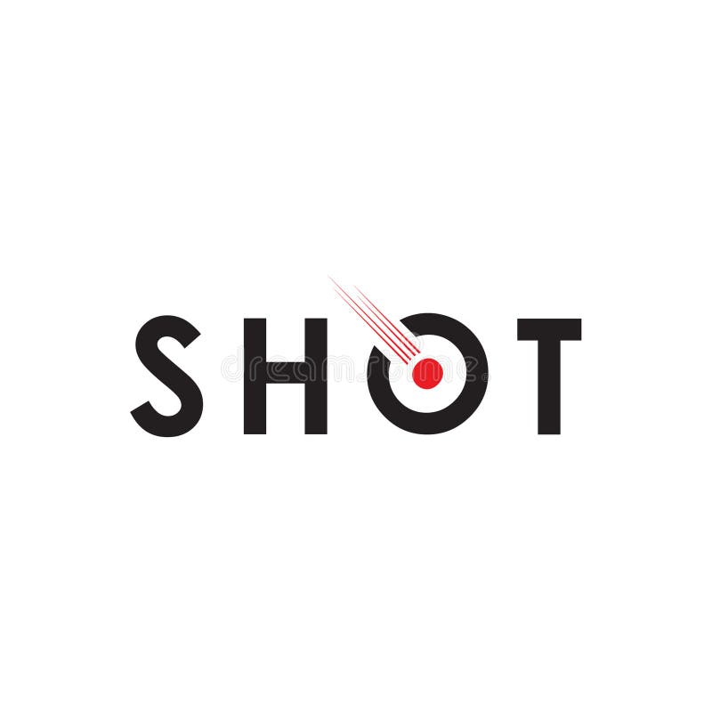 Creative and Simple Shot Icon Logo Design, Vector Stock Illustration ...