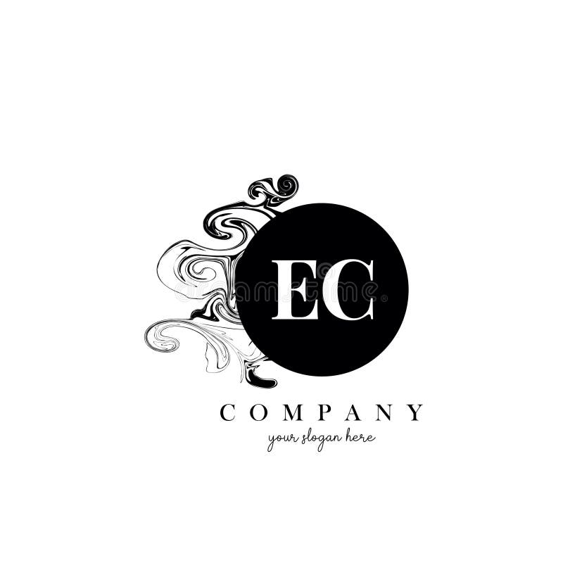 EC Logo. Letter Design Vector. Stock Vector - Illustration of media ...