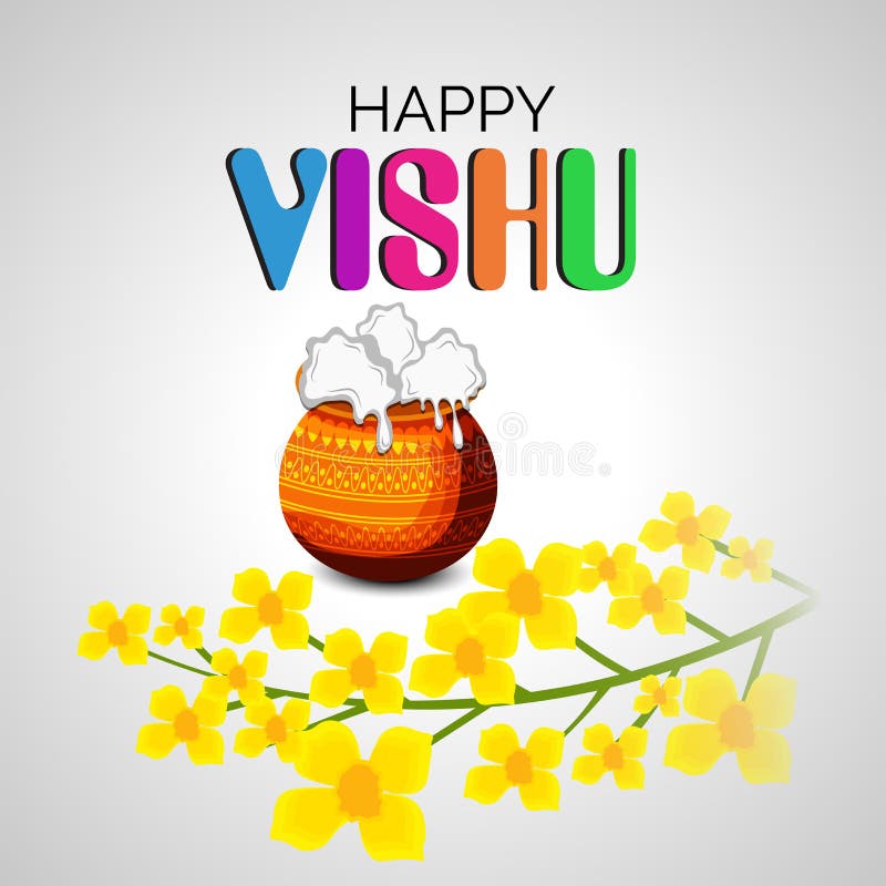 Happy Vishu. stock illustration. Illustration of celebrated - 178536887