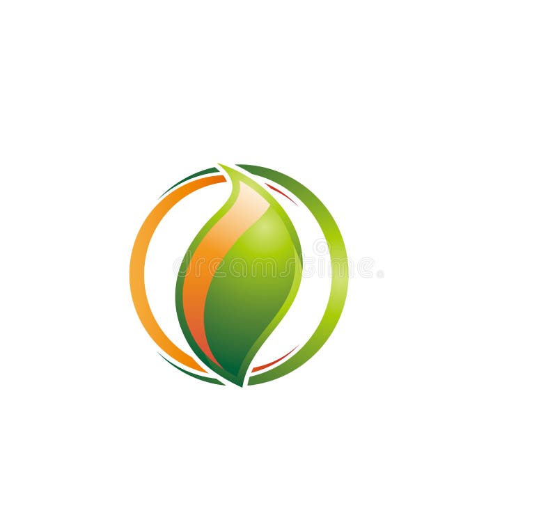 Fire Circle Orange and Green Stock Vector - Illustration of circle ...