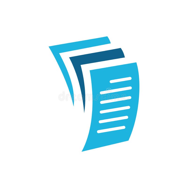 Simple document logo stock vector. Illustration of colorful - 178617715