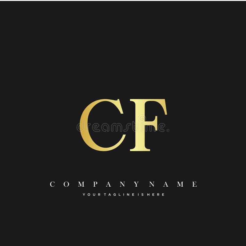 Initial Letter CF Logo Template Design Stock Vector - Illustration of ...