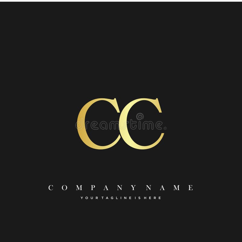 Initial Letter CC Logo Template Design Stock Vector - Illustration of ...