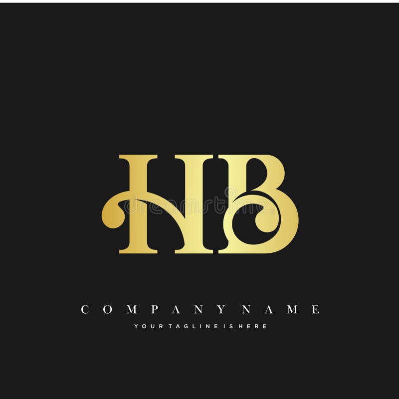 HB Letter Type Logo Design Vector Template. Abstract Letter HB Logo ...