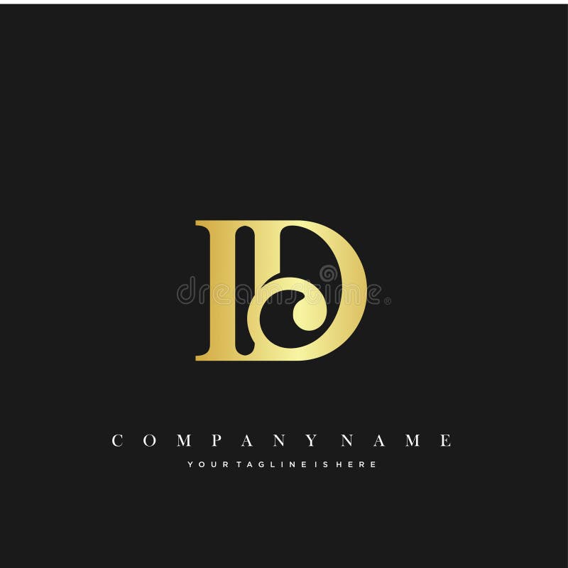 Initial Letter ID Logo Template Design Stock Vector - Illustration of ...