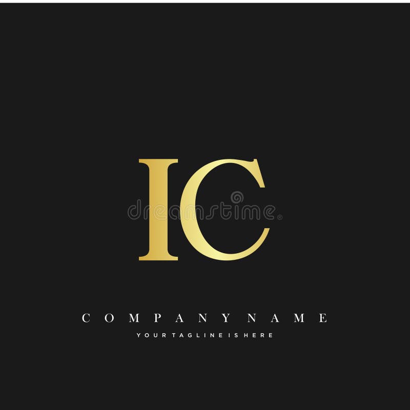 Initial Letter IC Logo Template Design Stock Vector - Illustration of ...