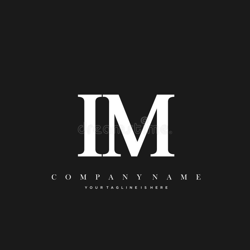 Letter Im Logo Stock Illustrations – 841 Letter Im Logo Stock ...