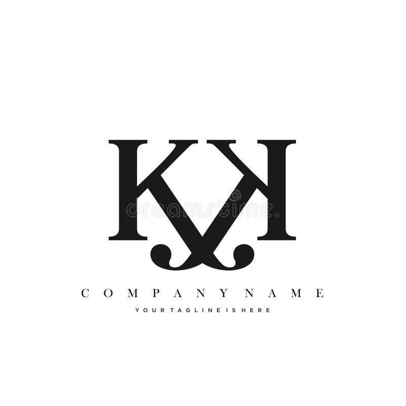 Initial Letter KK Logo Template Design Stock Vector - Illustration of ...