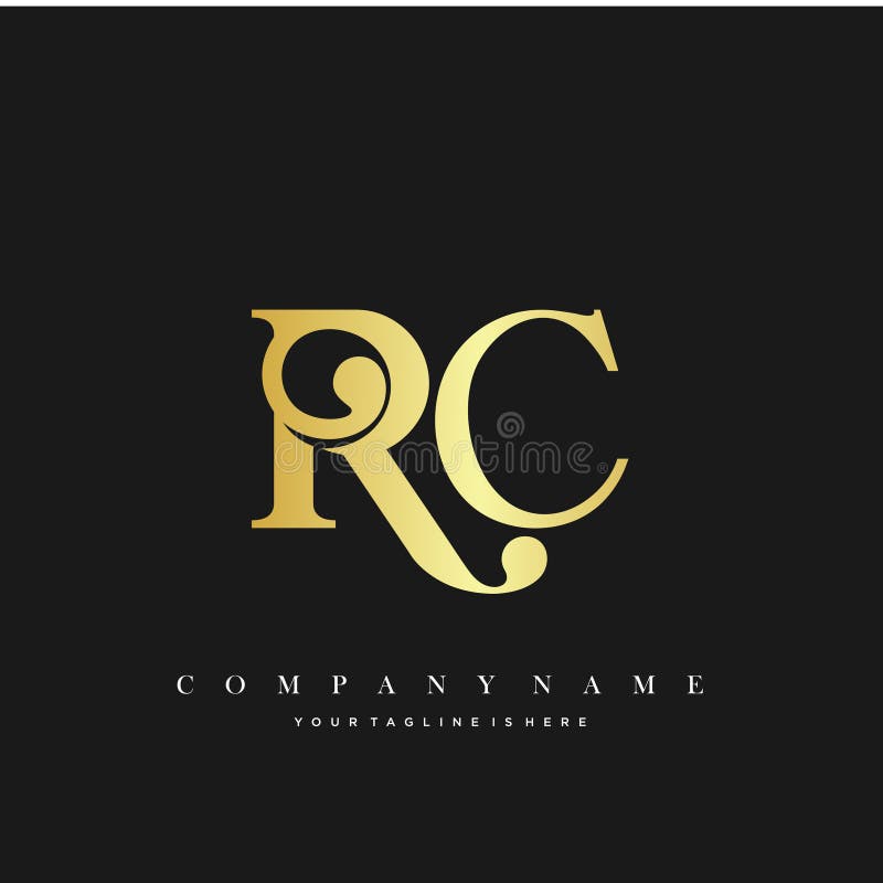 Initial Letter RC Logo Template Design Stock Vector - Illustration of ...