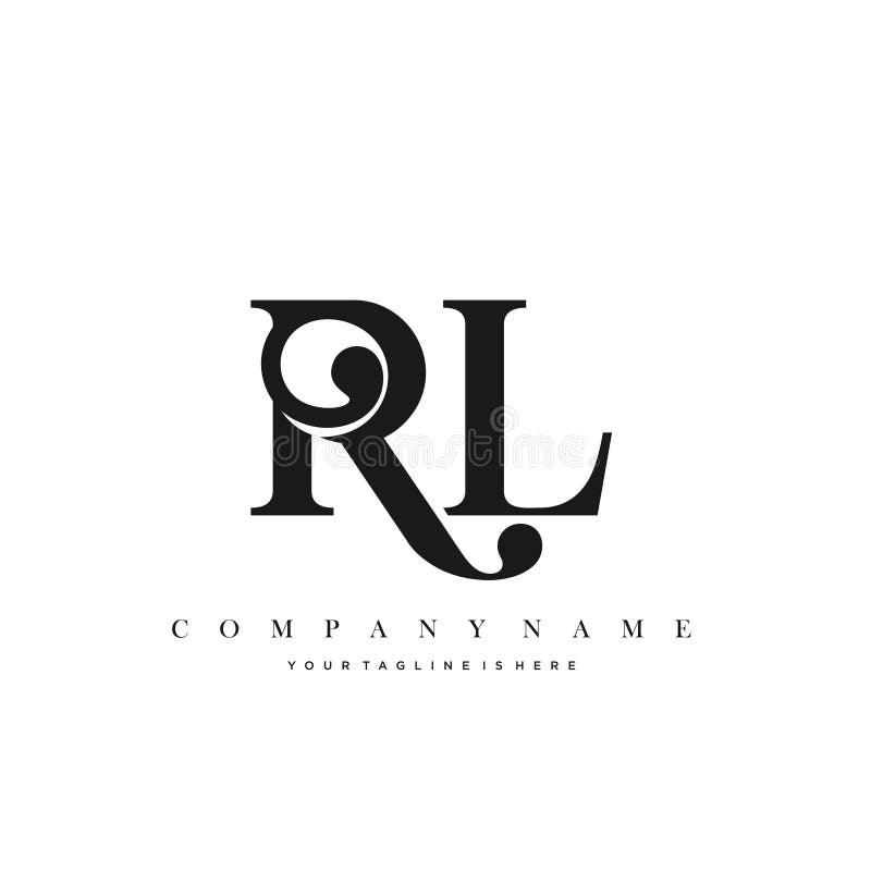 Initial Letter RL Logo Template Design Stock Vector - Illustration of ...
