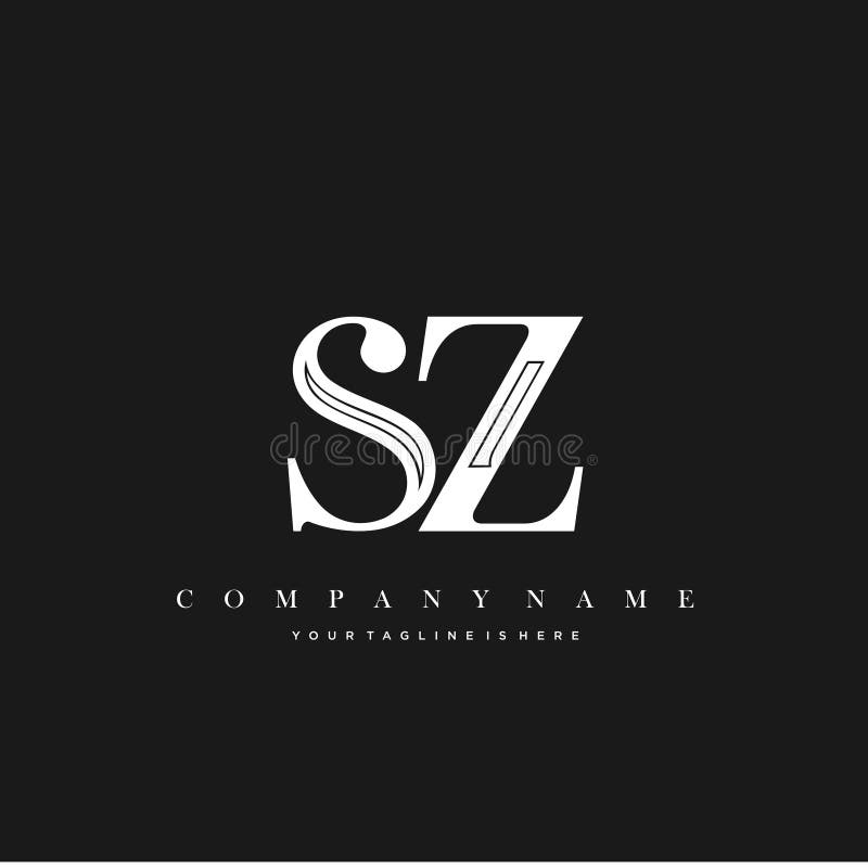SZ Letter Logo Design. Initial Letter Logo Template Stock Vector ...