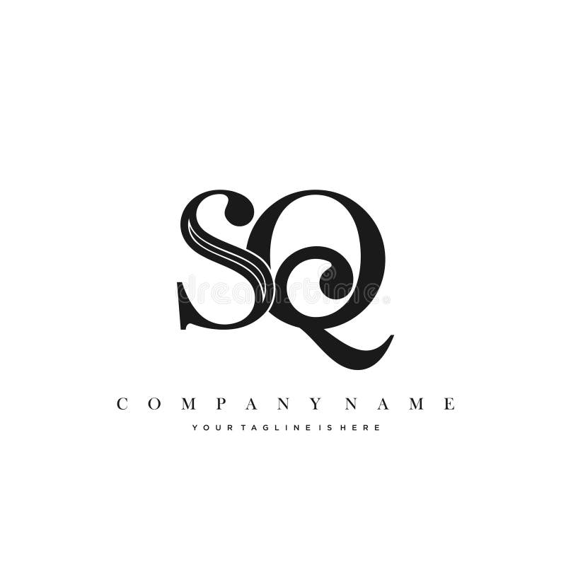 Initial Letter SQ Logo Template Design Stock Vector - Illustration of ...