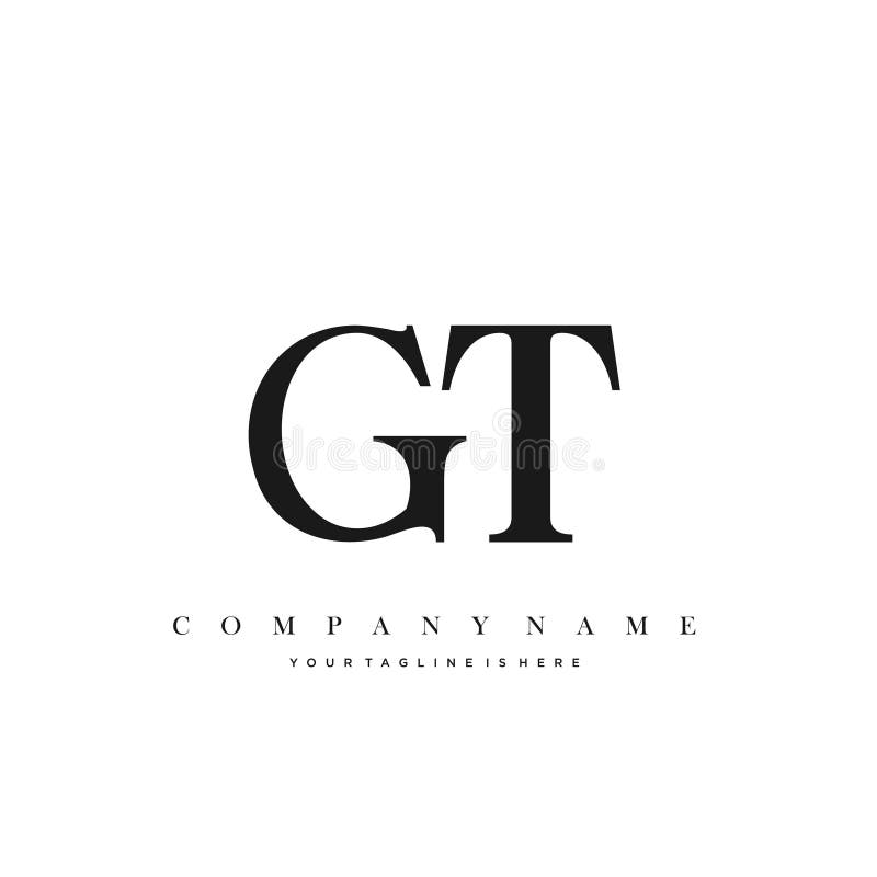 Initial Letter GT Logo Template Design Stock Vector - Illustration of ...