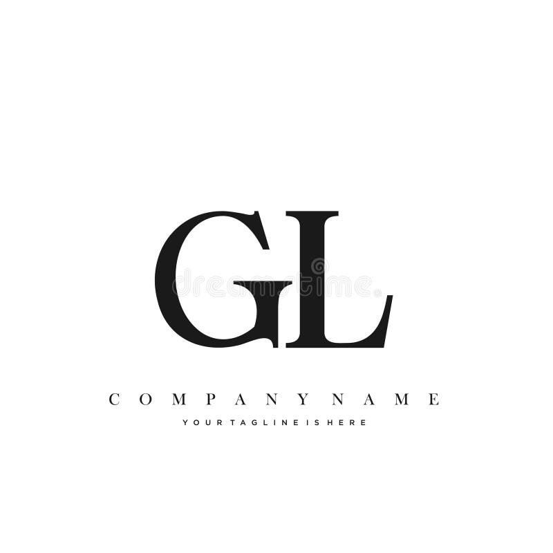 Initial Letter GL Logo Template Design Stock Vector - Illustration of ...