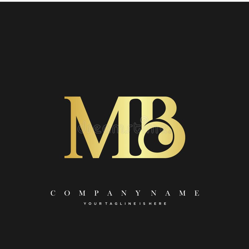 Initial Letter MB Logo Template Design Stock Vector - Illustration of ...