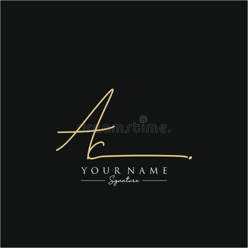 Letter AC Signature Logo Template Vector Stock Vector - Illustration of ...