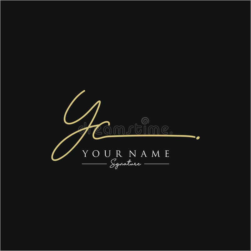 Letter GC Signature Logo Template Vector Stock Vector - Illustration of ...