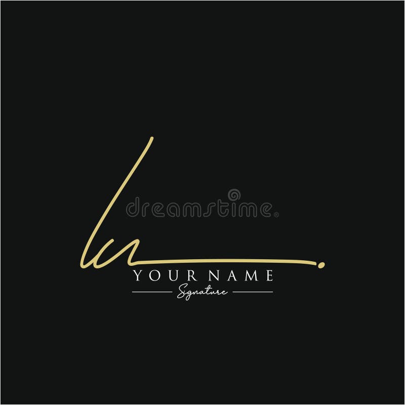 Letter IU Signature Logo Template Vector Stock Vector - Illustration of ...