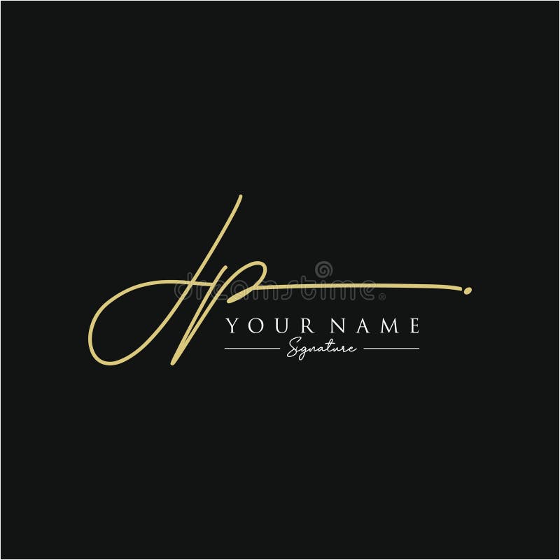 Letter JP Signature Logo Template Vector Stock Vector - Illustration of ...