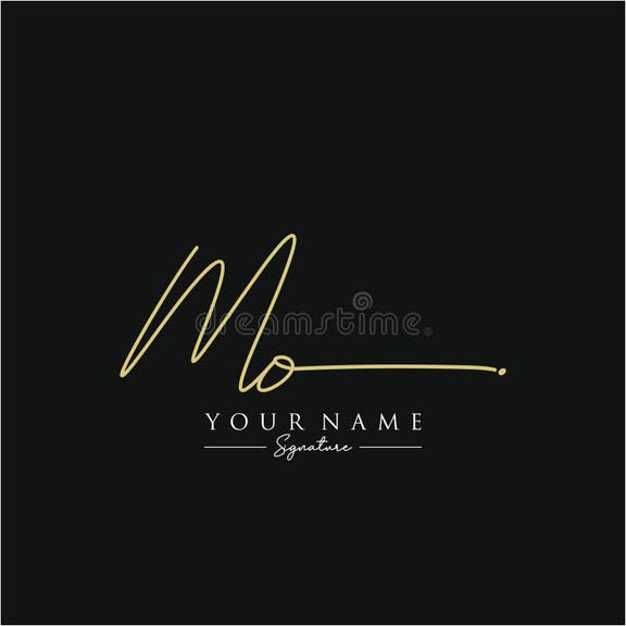 Letter MO Signature Logo Template Vector Stock Vector - Illustration of ...