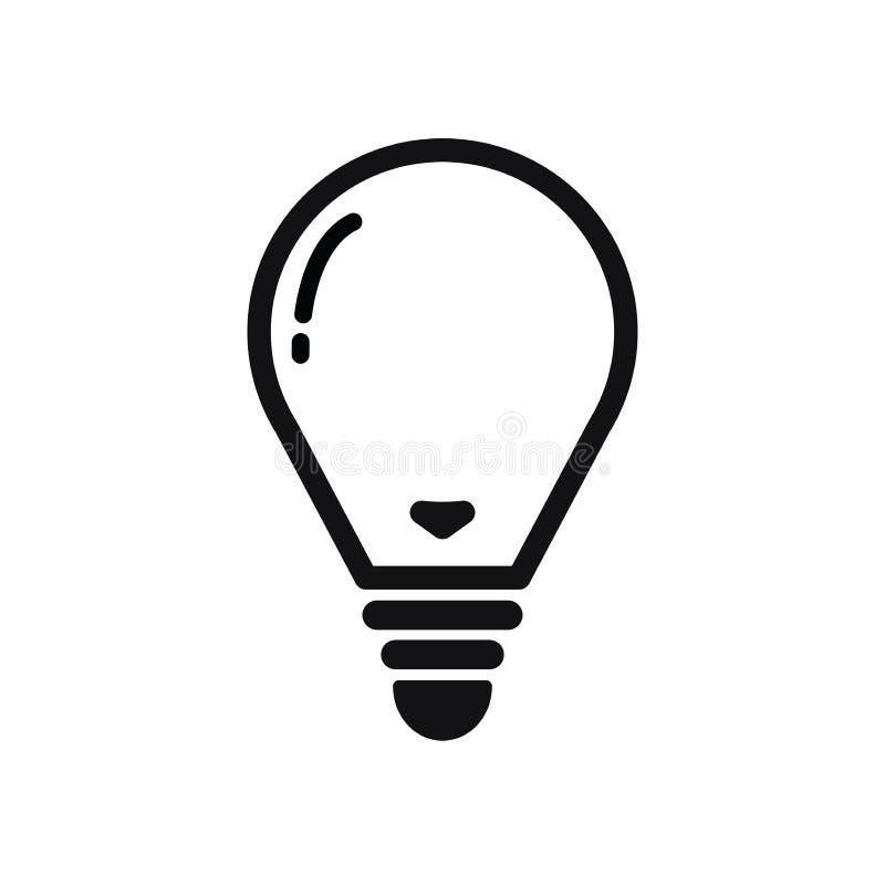 Light and Lamp Icon, Creativity Idea of Creator, Wisdom and Knowledge ...