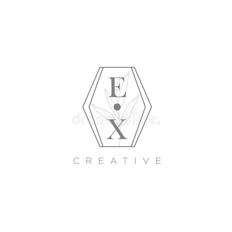 EX Beauty Vector Initial Logo, Wedding, Fashion, Jewerly, Boutique ...