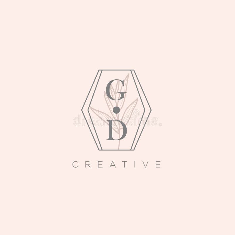 GD Beauty Vector Initial Logo, Wedding, Fashion, Jewerly, Boutique ...