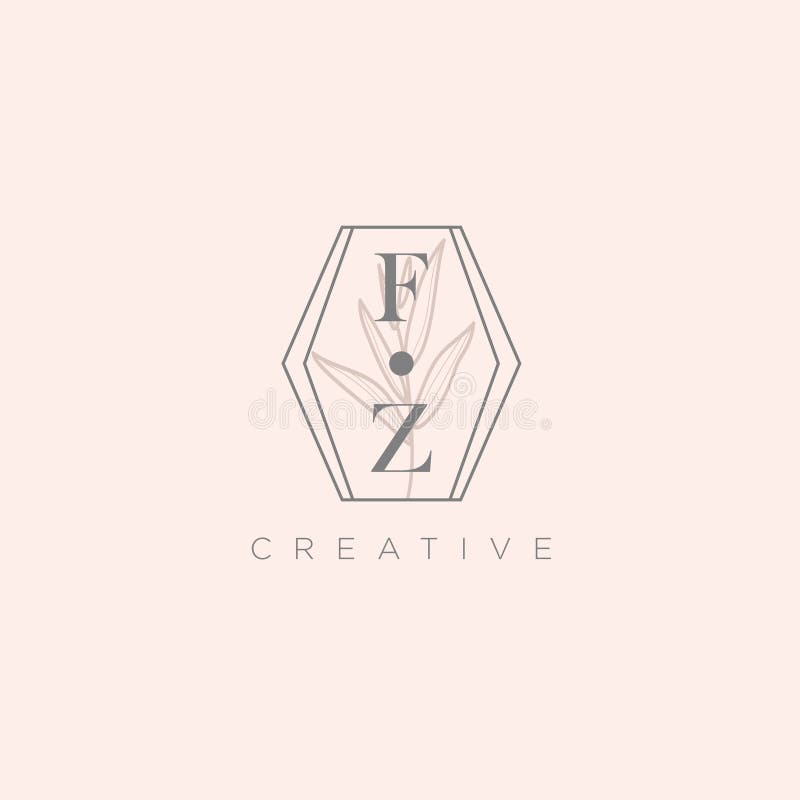 FZ Beauty Vector Initial Logo, Wedding, Fashion, Jewerly, Boutique ...