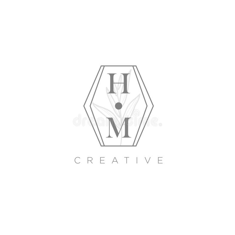 HM Beauty Vector Initial Logo, Wedding, Fashion, Jewerly, Boutique ...
