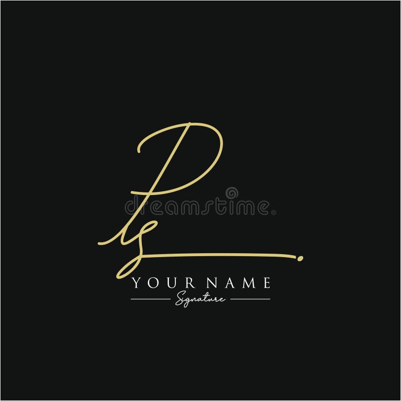 Letter PS Signature Logo Template Vector Stock Vector - Illustration of ...