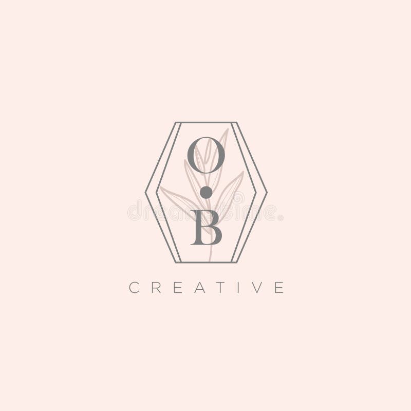 OB Beauty Vector Initial Logo, Wedding, Fashion, Jewerly, Boutique ...
