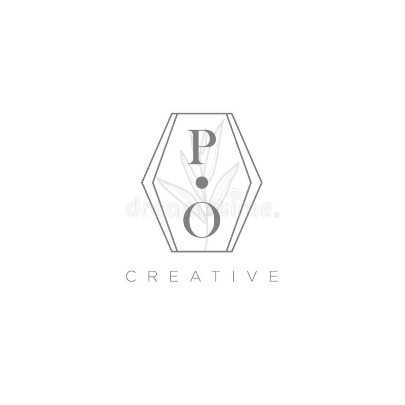 PO Beauty Vector Initial Logo, Wedding, Fashion, Jewerly, Boutique ...